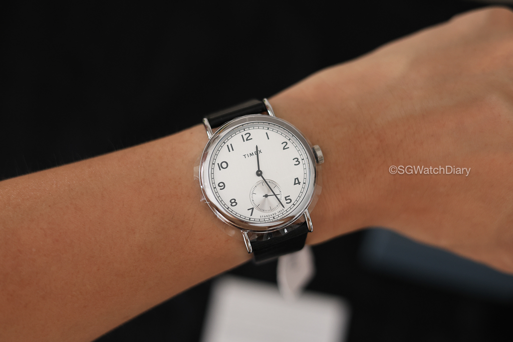 TW2V71400 TIMEX SUB-SECOND 40mm APPLE SKIN LEATHER STRAP WATCH – Modern ...